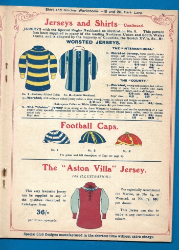1904 Frank Sugg Catalogue Pages - Football Shirt Culture - Latest ...
