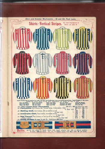 1904 Frank Sugg Catalogue Pages - Football Shirt Culture - Latest ...