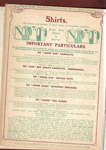 1904 Frank Sugg Catalogue Pages - Football Shirt Culture - Latest ...
