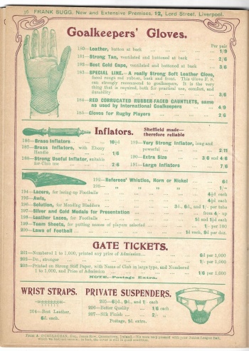 1904 Frank Sugg Catalogue Pages - Football Shirt Culture - Latest ...