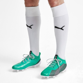 Puma One 5.1 FG/AG Winterized - Green / Puma White - Football Shirt ...