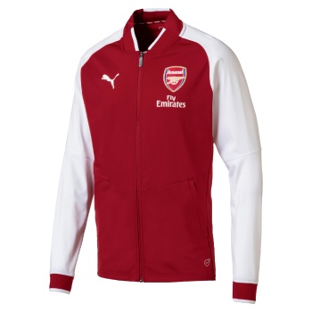 Puma Arsenal FC Stadium Jacket - Red Dahlia / Puma White - Football ...