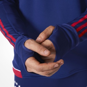 Adidas Ajax 17/18 Training Top - Dark Blue / Bold Red - Football Shirt ...