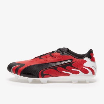 Puma Future Retro FG/AG - Puma White / Black / High Risk Red / Silver ...