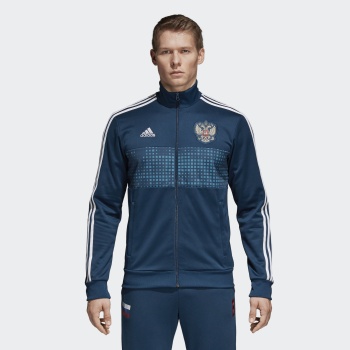 Adidas Russia 3-stripes Track Jacket - Blue Night / White - Football ...