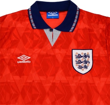 Umbro 1993 England Match Issue Away Shirt - Football Shirt Culture ...