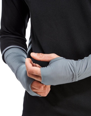 Adidas Olympique Lyon Training Top - Black / Vista Grey - Football ...