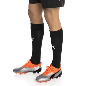 Puma One 1 Lth FG/AG Uprising - Puma Silver / Shocking Orange / Puma ...