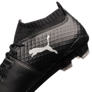 Puma One 17.1 FG - Black / Black / Silver - Football Shirt Culture ...