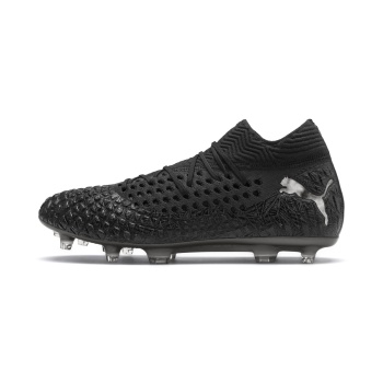 Puma Future 4.1 Netfit FG/AG - Black / Black / Puma Aged Silver ...