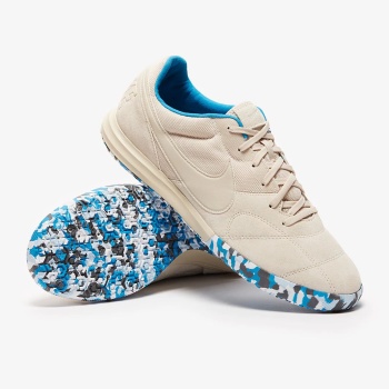 Nike Premier 2 Sala Play Mode - Oatmeal / Laser Blue - Football Shirt ...