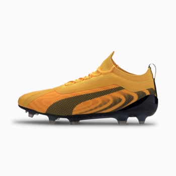Puma ONE 20.1 FG/AG Spark - Yellow / Puma Black / Orange - Football ...