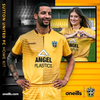 Sutton United 2022-23 O’Neills Home and Away Kits - Football Shirt ...