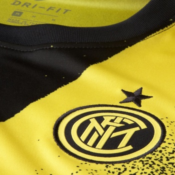 Inter Milan Football Top - Tour Yellow / Black - Football Shirt Culture ...