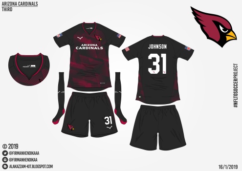 Arizona Cardinals "NFL to Soccer" Football Kit Concept - Football Shirt ...