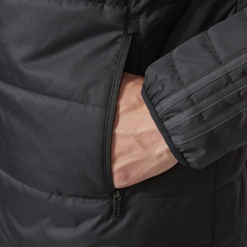 Adidas Real Madrid Winter Jacket - Black / Solid Grey - Football Shirt ...