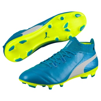 Puma One 17.1 FG - Atomic Blue/ Puma White / Safety Yellow - Football ...