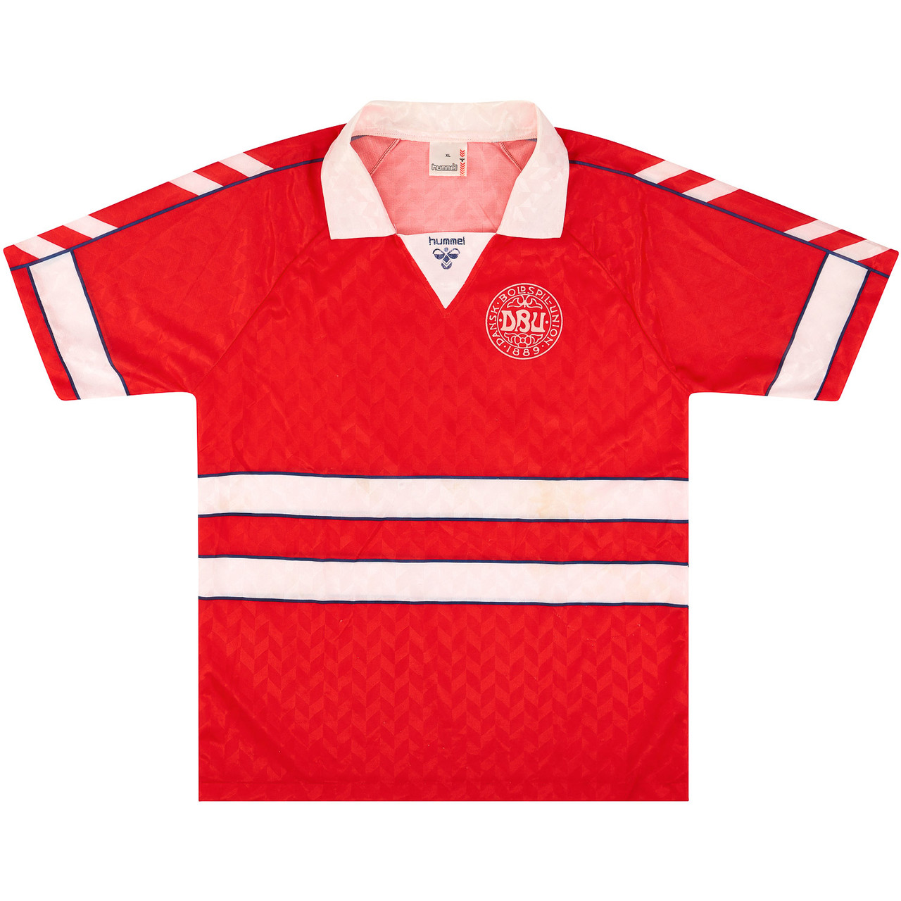 Denmark 1988-90 Match Issue Home Shirt - Football Shirt Culture ...