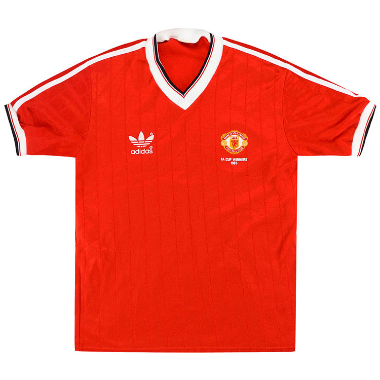 Manchester United 1983 'FA Cup Winners' Home Shirt - Football Shirt ...