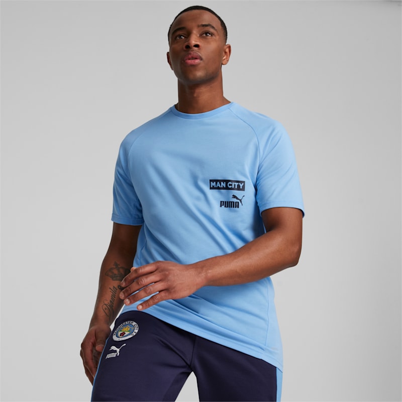 Manchester City F.C. Casuals Football Tee - Team Light Blue / Parisian ...