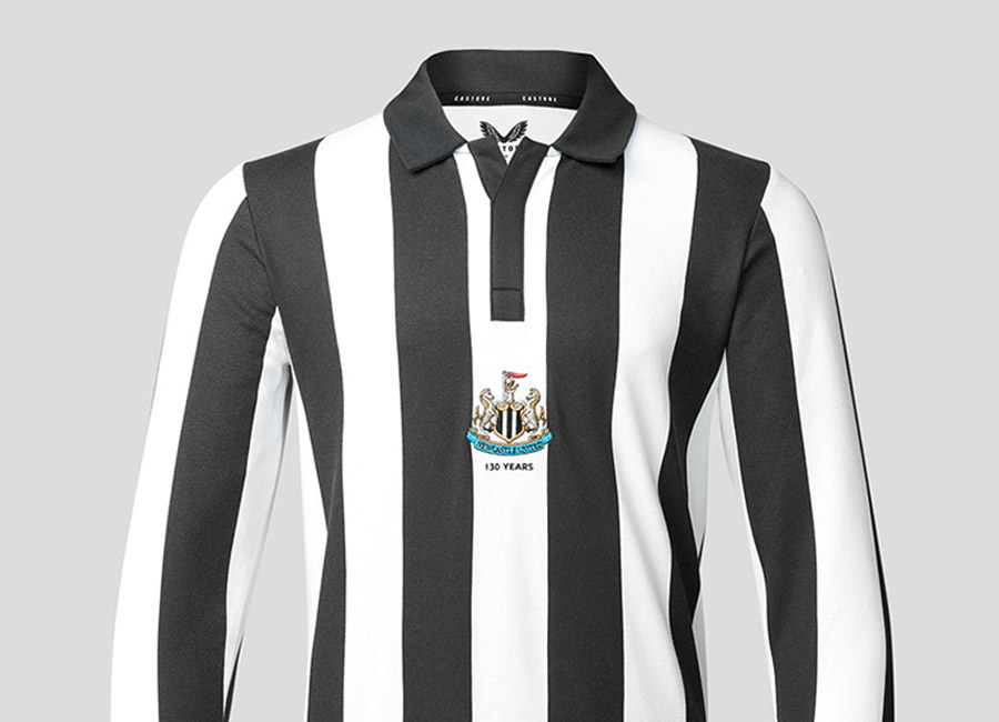 Newcastle United 130th Anniversary Collection Shirt - Black / White ...