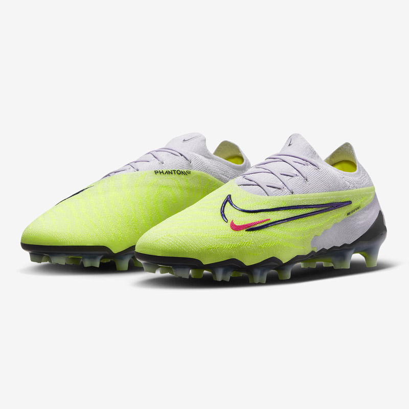 Nike Gripknit Phantom GX Elite FG - Barely Volt / Barely Grape / Gridiron