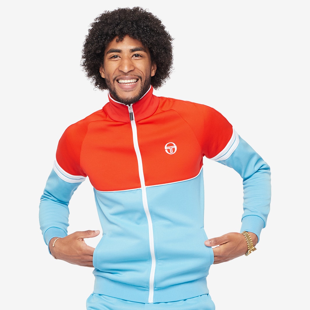 Sergio Tacchini Archivio Orion Track Top - Airy Blue / Grenadine ...