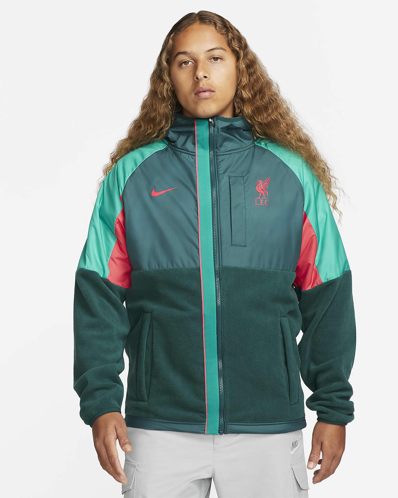 Liverpool F.C. AWF Winterized Full-Zip Football Jacket - Dark Atomic ...