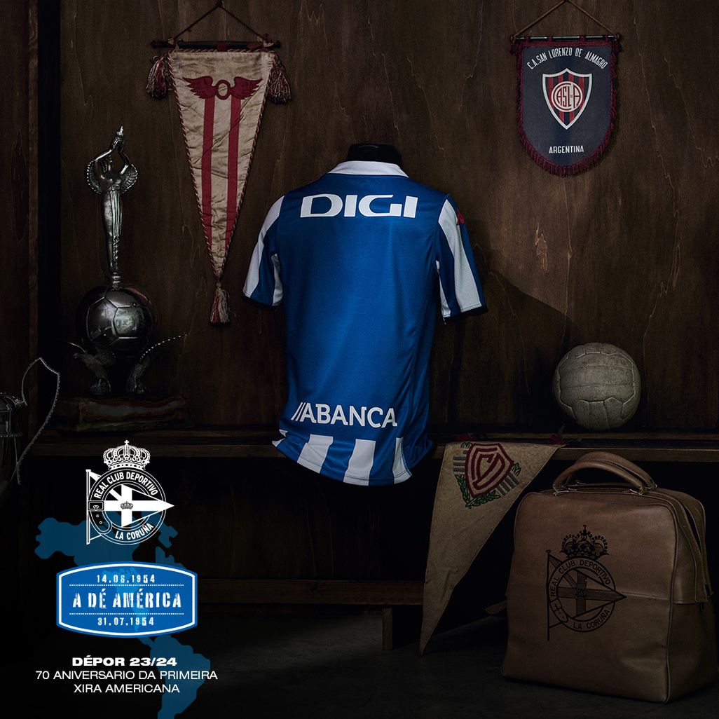 Deportivo La Coruña 2023-24 Kappa Home Kit - Football Shirt Culture ...