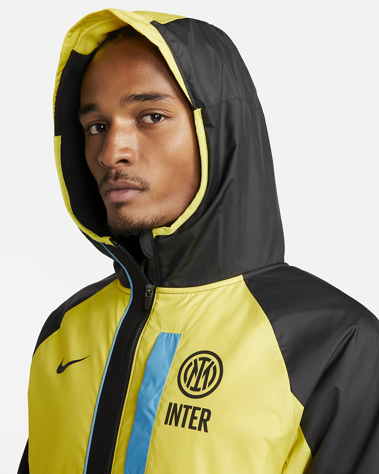 Inter Milan AWF Winterized Full-Zip Football Jacket - Black / Vibrant ...