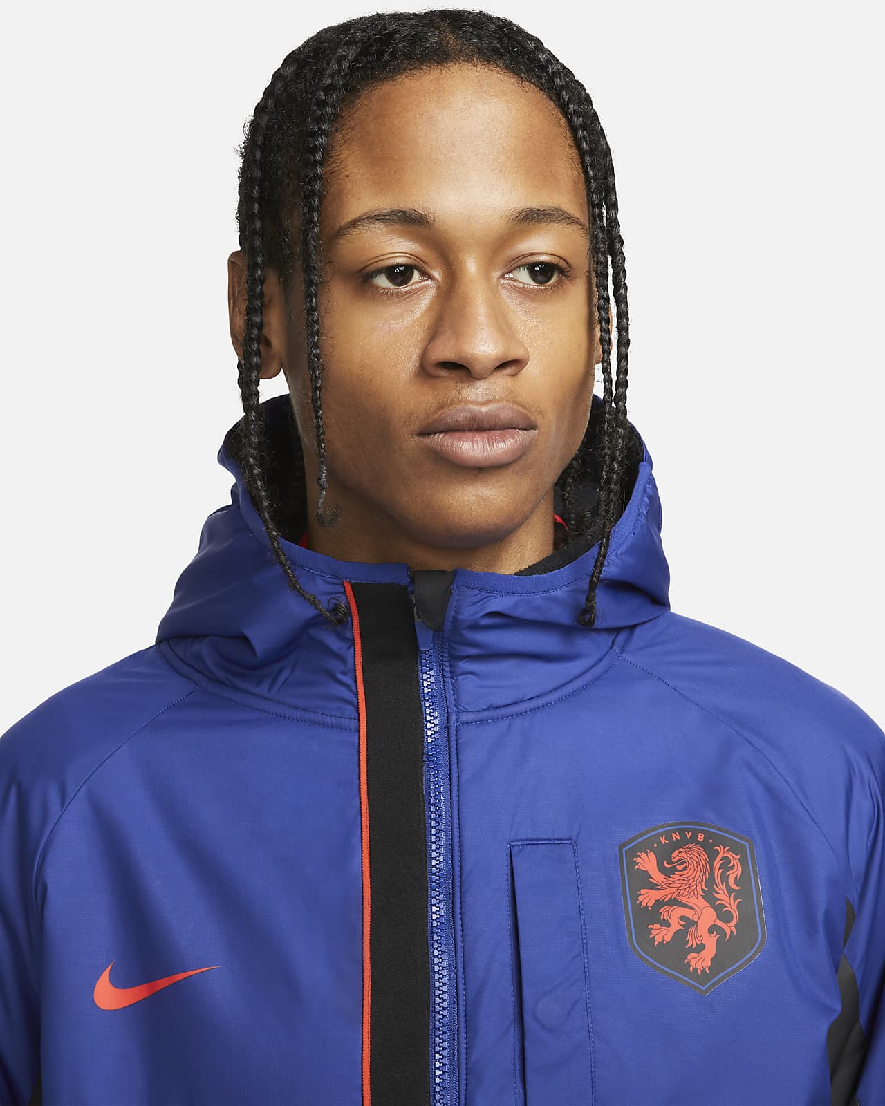 Netherlands AWF Winterized Full-Zip Football Jacket - Deep Royal Blue ...