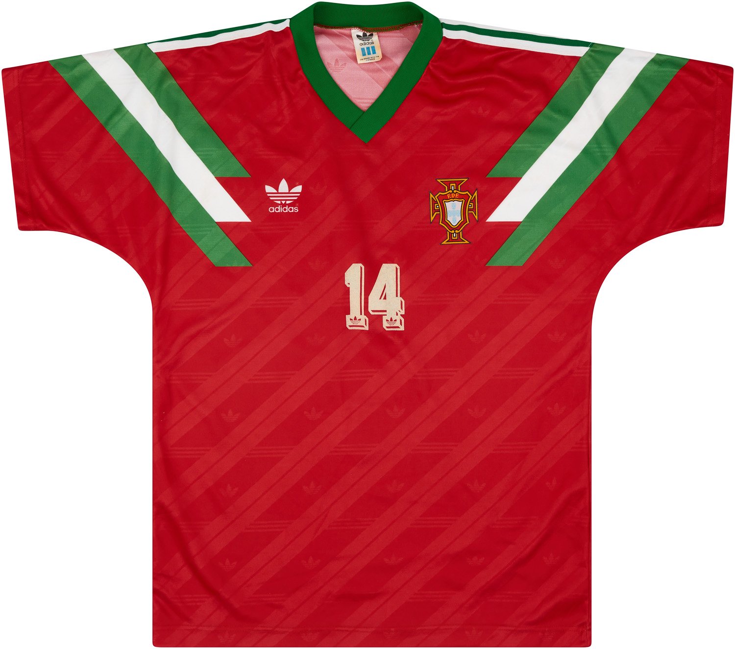 1992 Portugal Match Worn US Cup Home Shirt