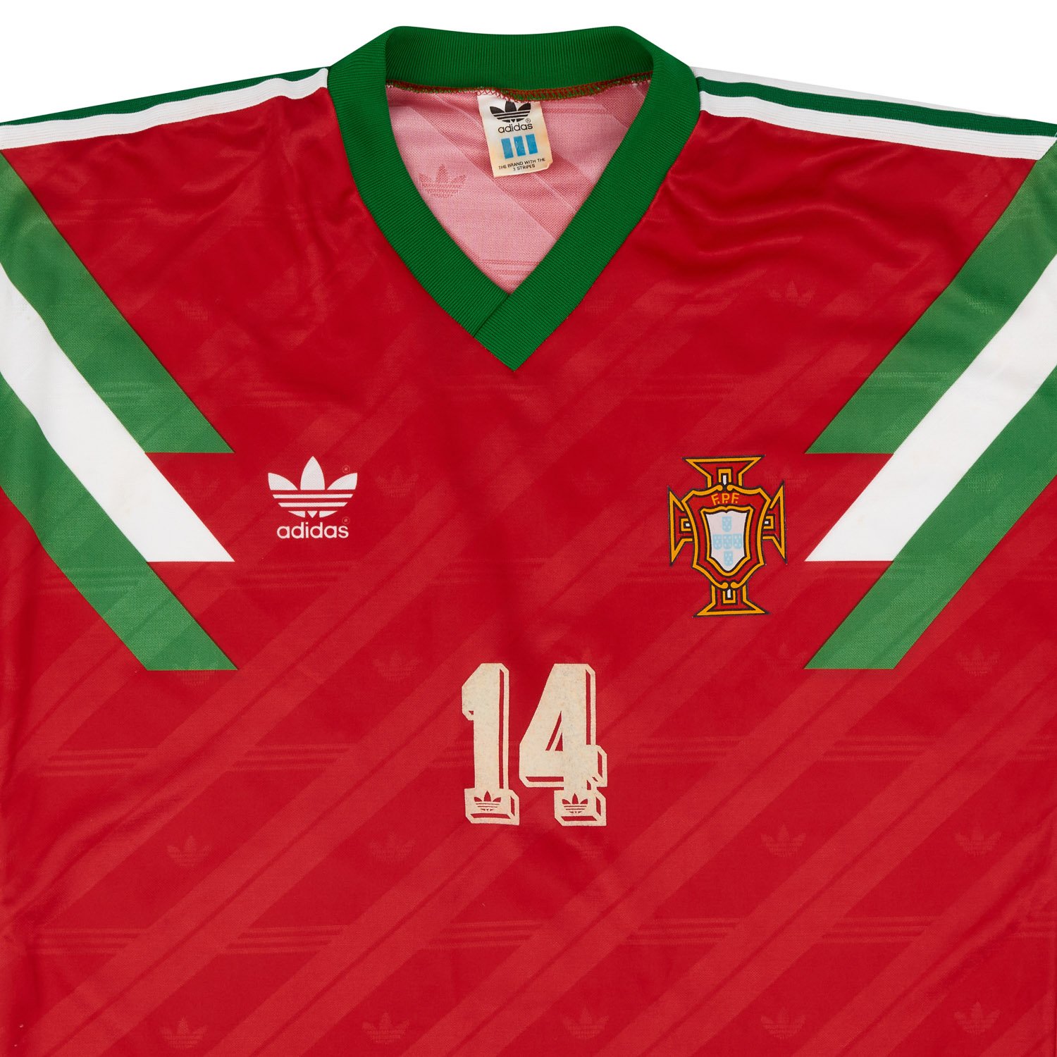 1992 Portugal Match Worn US Cup Home Shirt