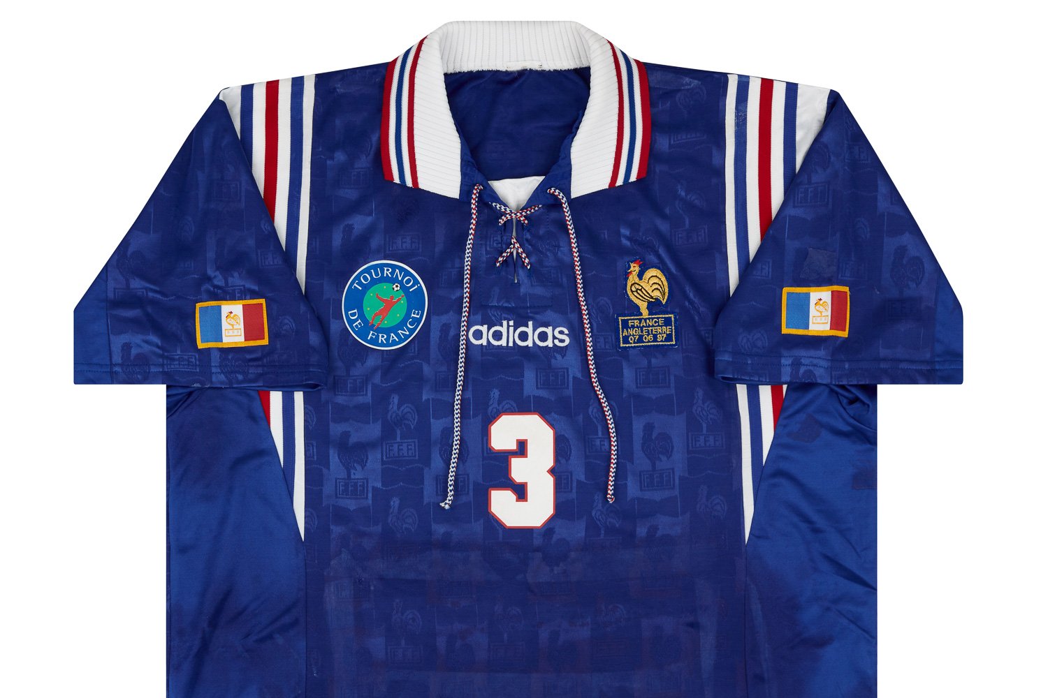 1997 France Match Worn Le Tournoi Home Shirt - Football Shirt Culture ...