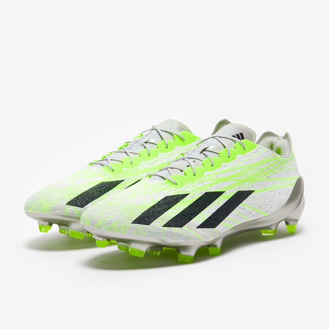 Adidas Strung+ FG - Grey Two / Core Black / Lucid Lemon