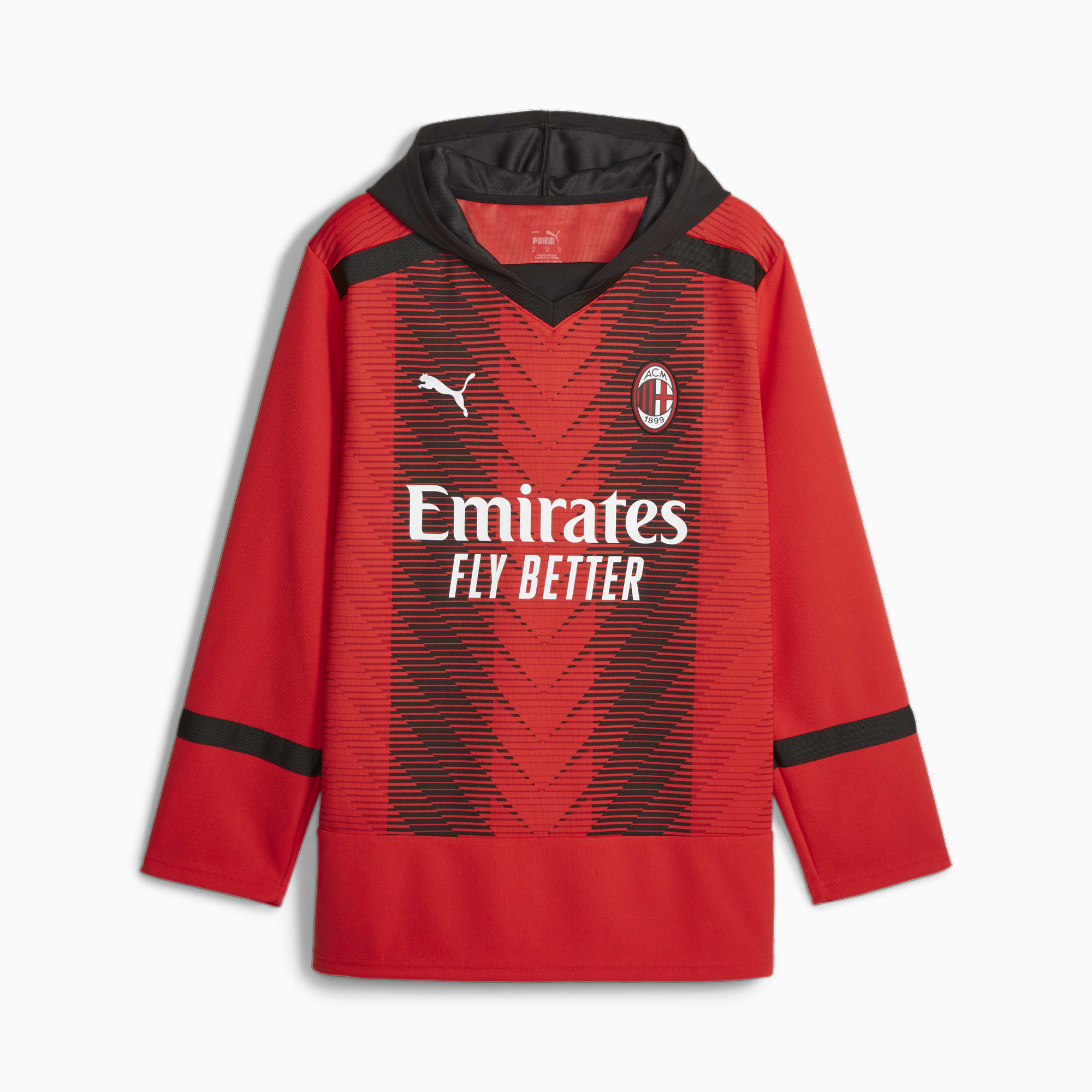 AC Milan 23/24 Puma Home Oversize Winter Football Jersey - Football ...
