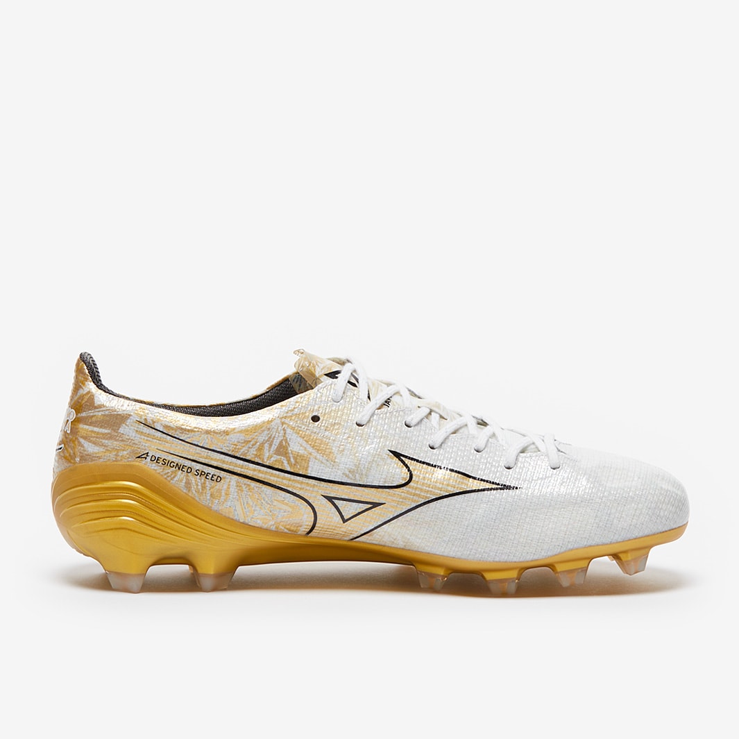 Mizuno Alpha Made In Japan FG - White / GE Gold / Black
