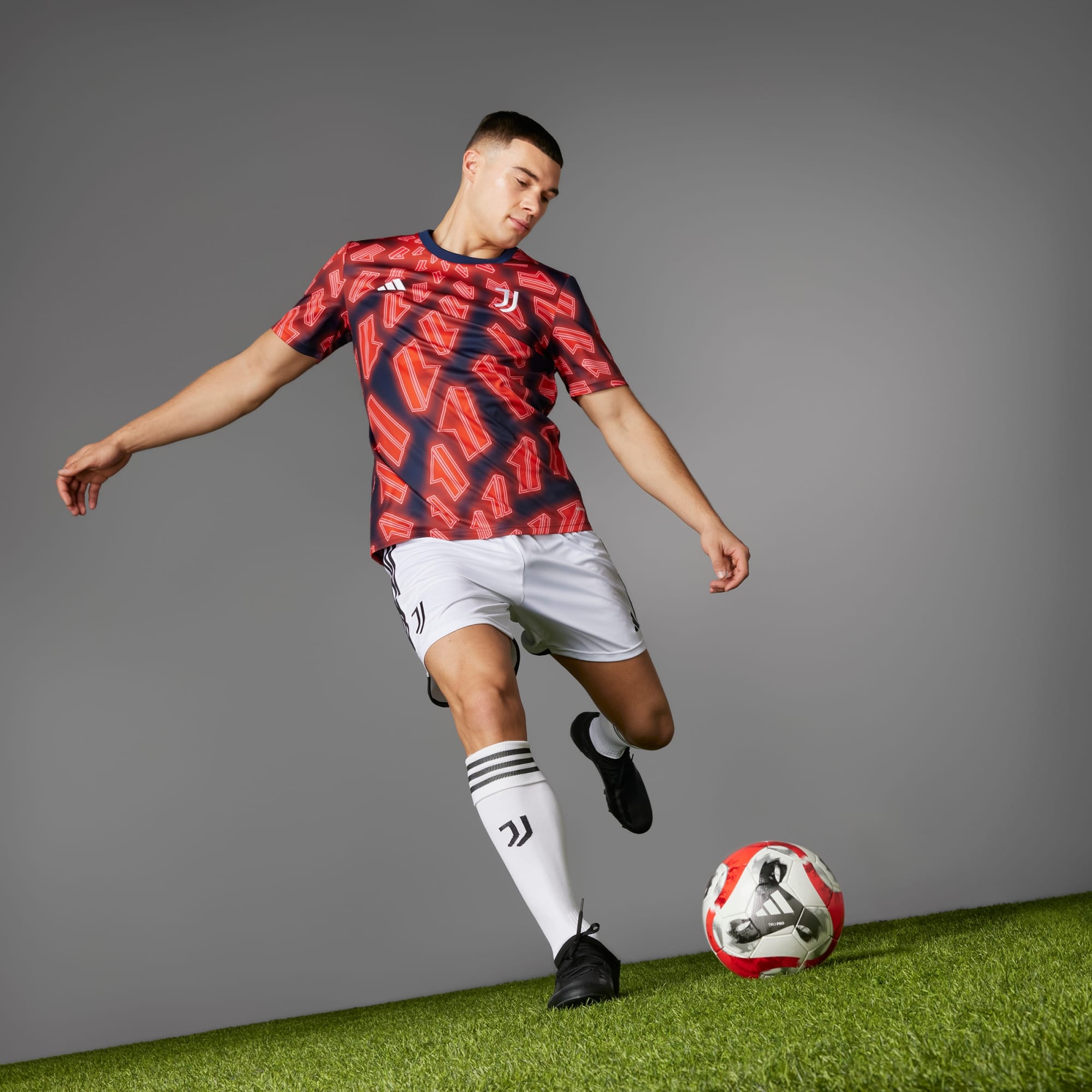 Juventus 2024 Adidas Pre-Match Jersey - Night Indigo / Semi Solar Red ...