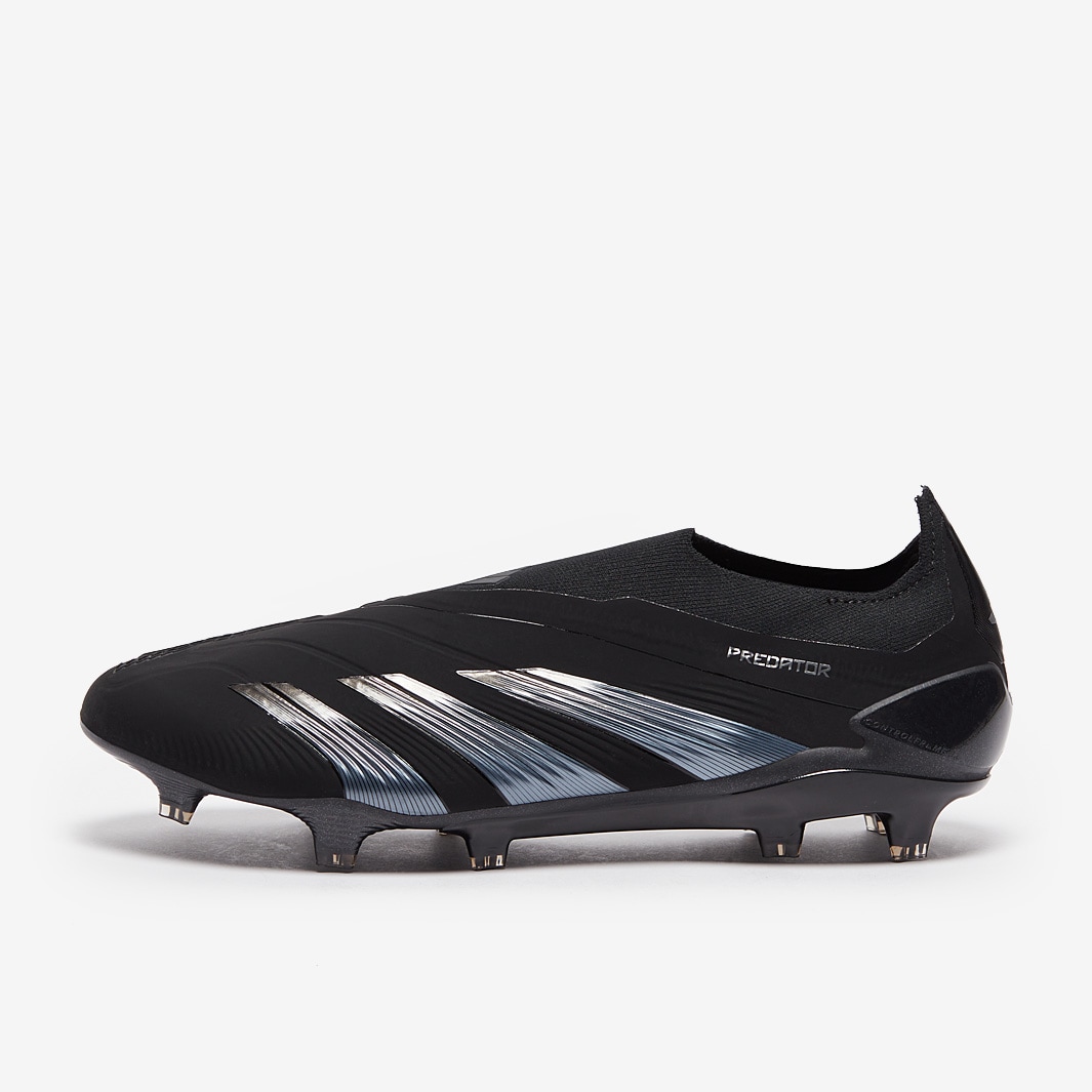 Adidas Predator Elite Laceless FG Nightstrike - Core Black / Core Black ...