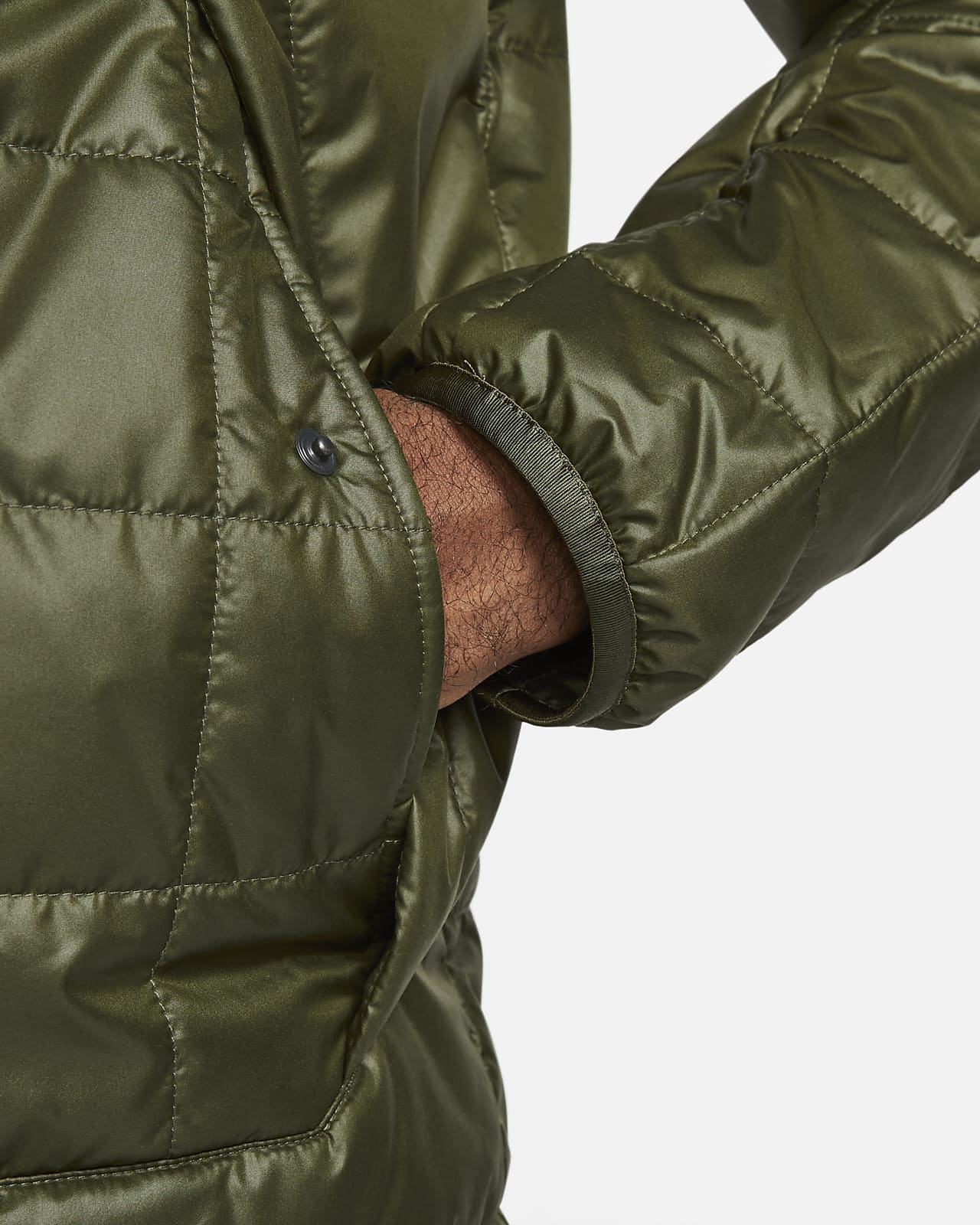 Paris Saint-Germain Fleece-Lined Hooded Jacket - Cargo Khaki / Black ...