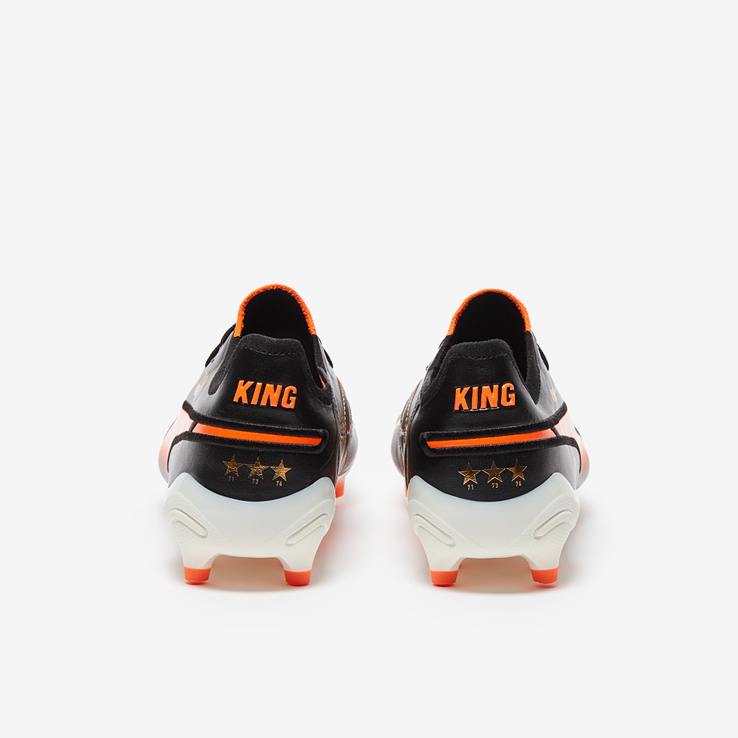 Puma King Ultimate Cruyff FG/AG - Black / White / Rickie Orange / Gold ...