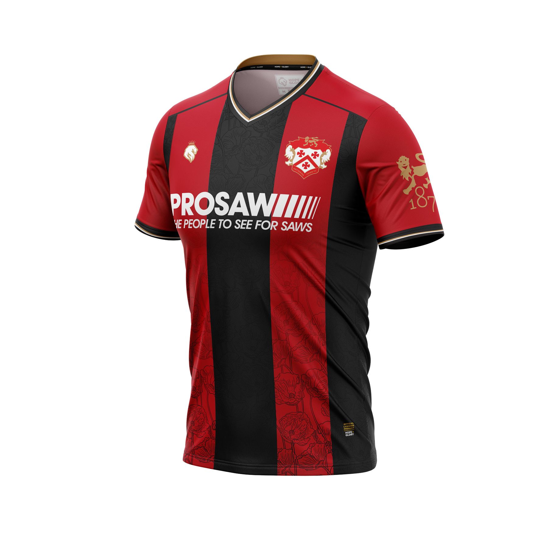 Kettering Town 2024-25 Hope & Glory Home Kit - Football Shirt Culture ...