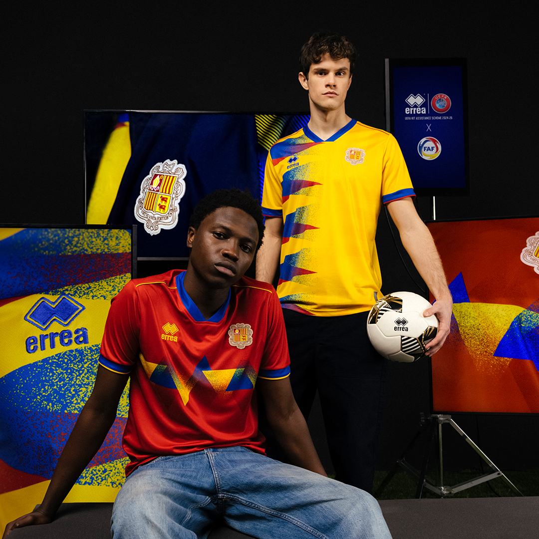 Andorra 2024-26 Erreà Home and Away Kits - Football Shirt Culture ...