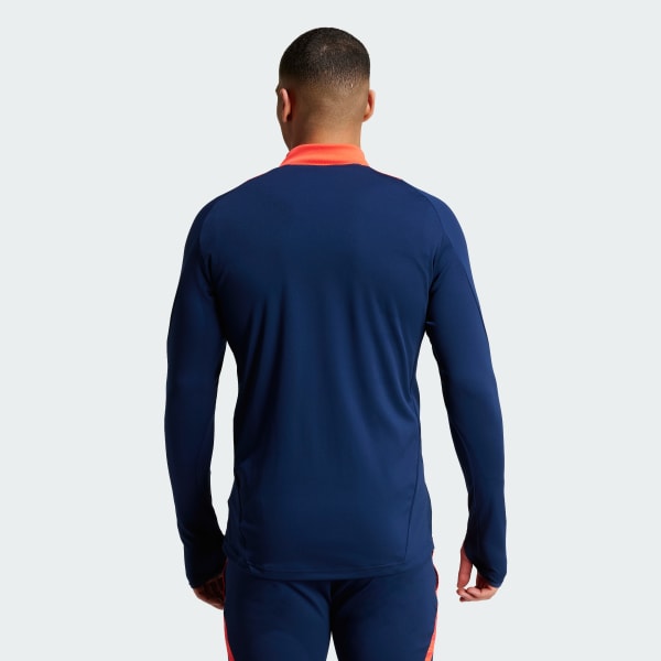 Adidas Manchester United Tiro 24 Training Top - Night Indigo / Bright Red