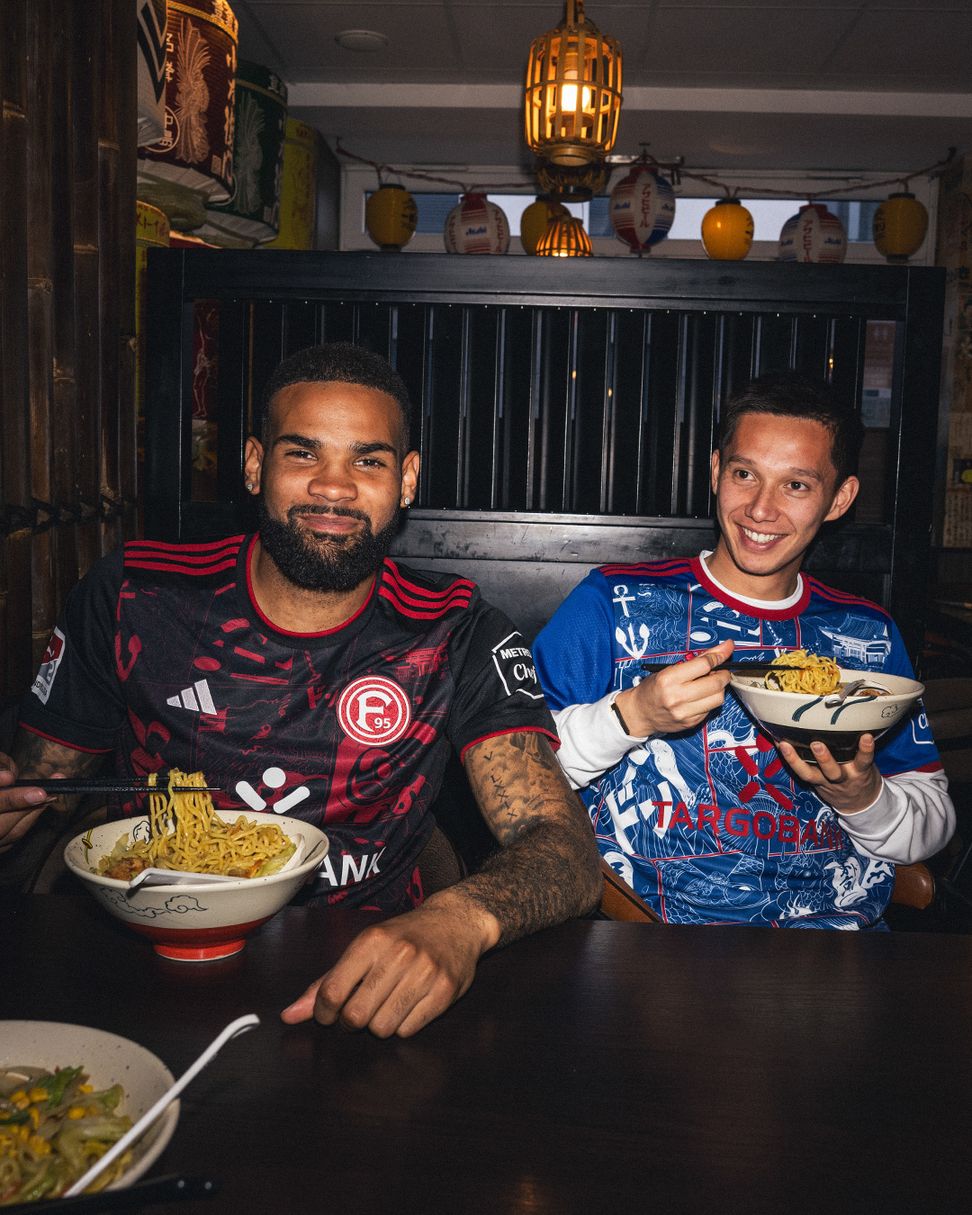 Fortuna Düsseldorf 2025 Adidas Katana & Daruma Shirts - Football Shirt ...