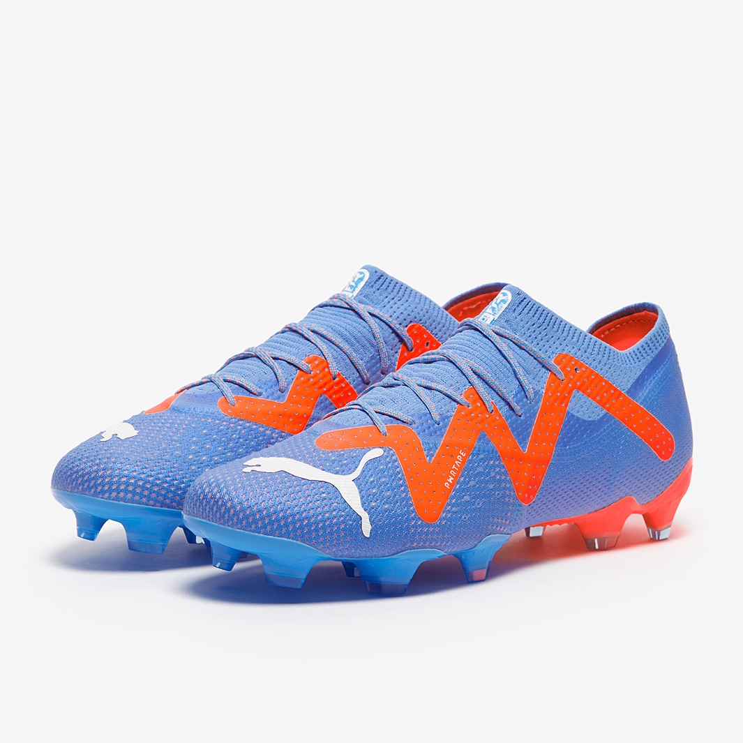 Puma Future Ultimate Low FG/AG Supercharge - Blue Glimmer / Puma White ...
