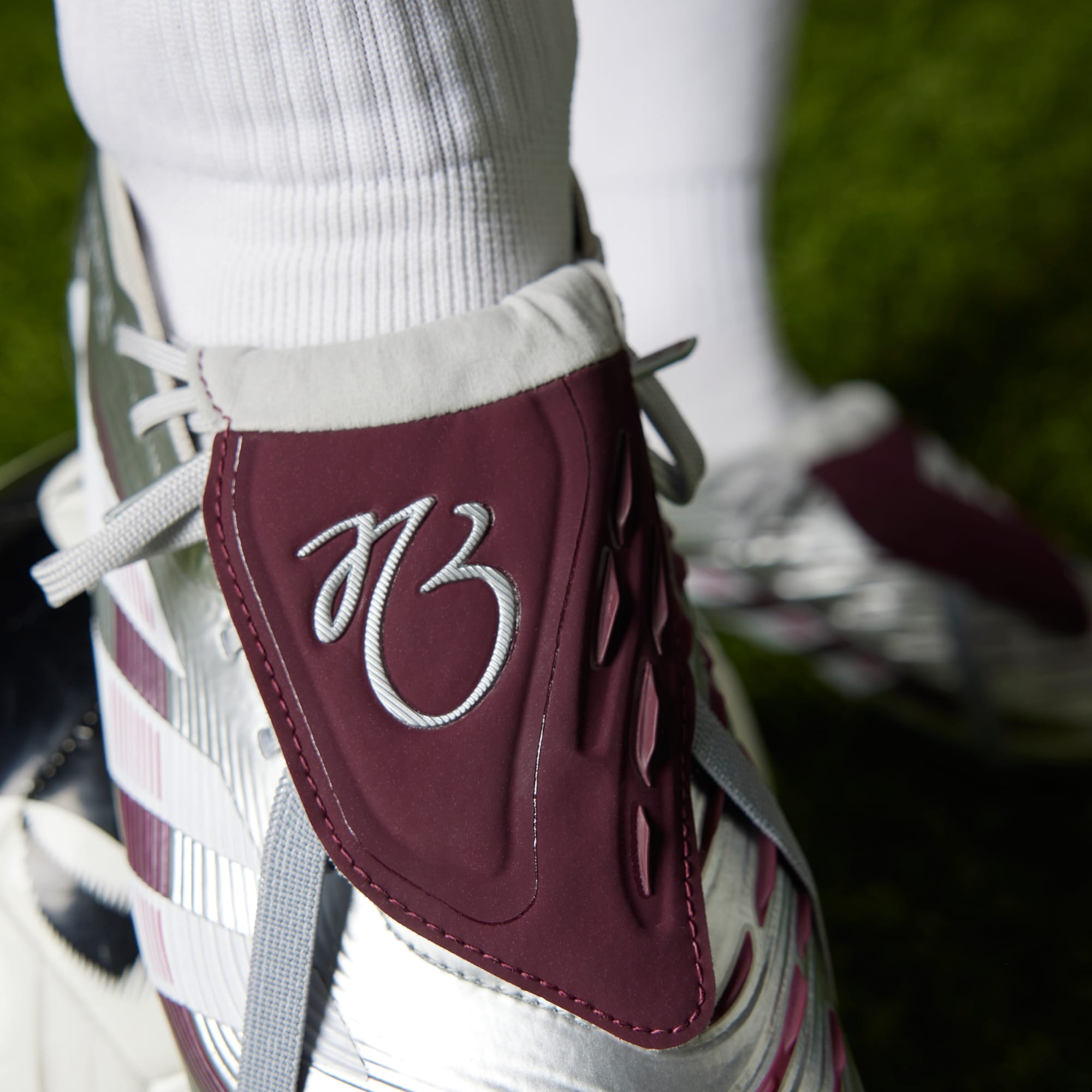 Adidas Predator Elite JB Fold-Over Tongue FG - Silver Metallic / Legacy ...