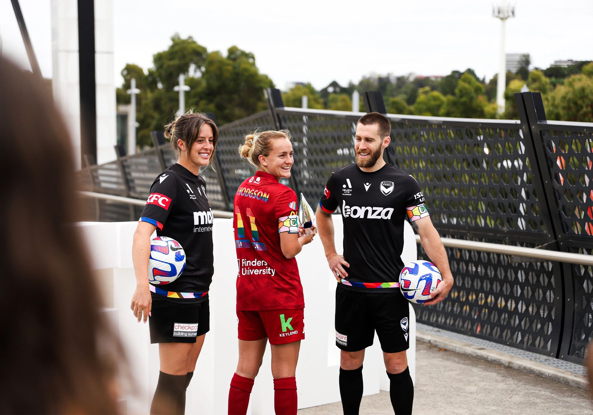 Melbourne Victory and Adelaide United 2023 Pride Cup Kits