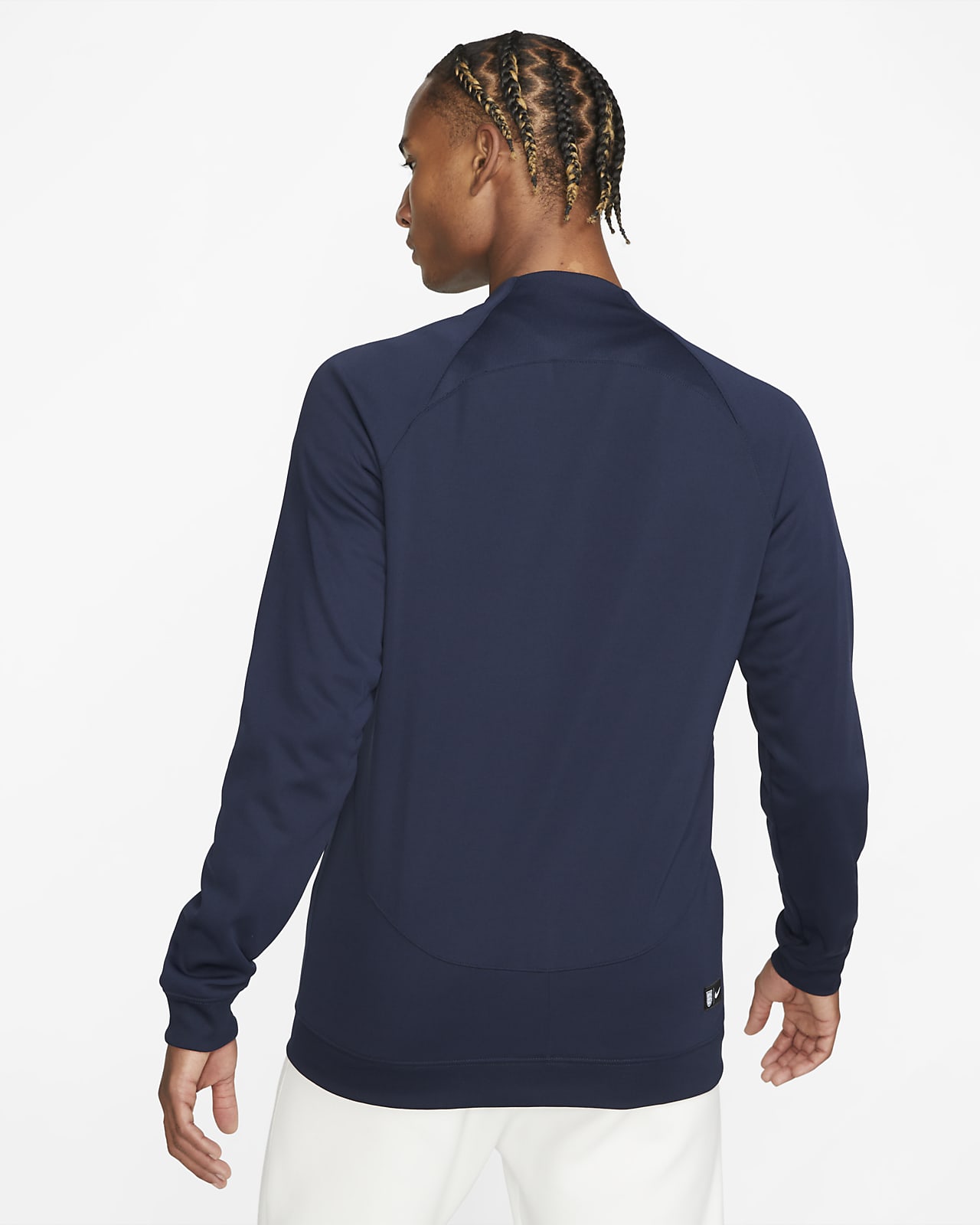 England Academy Pro Full-Zip Knit Football Jacket - Obsidian / White