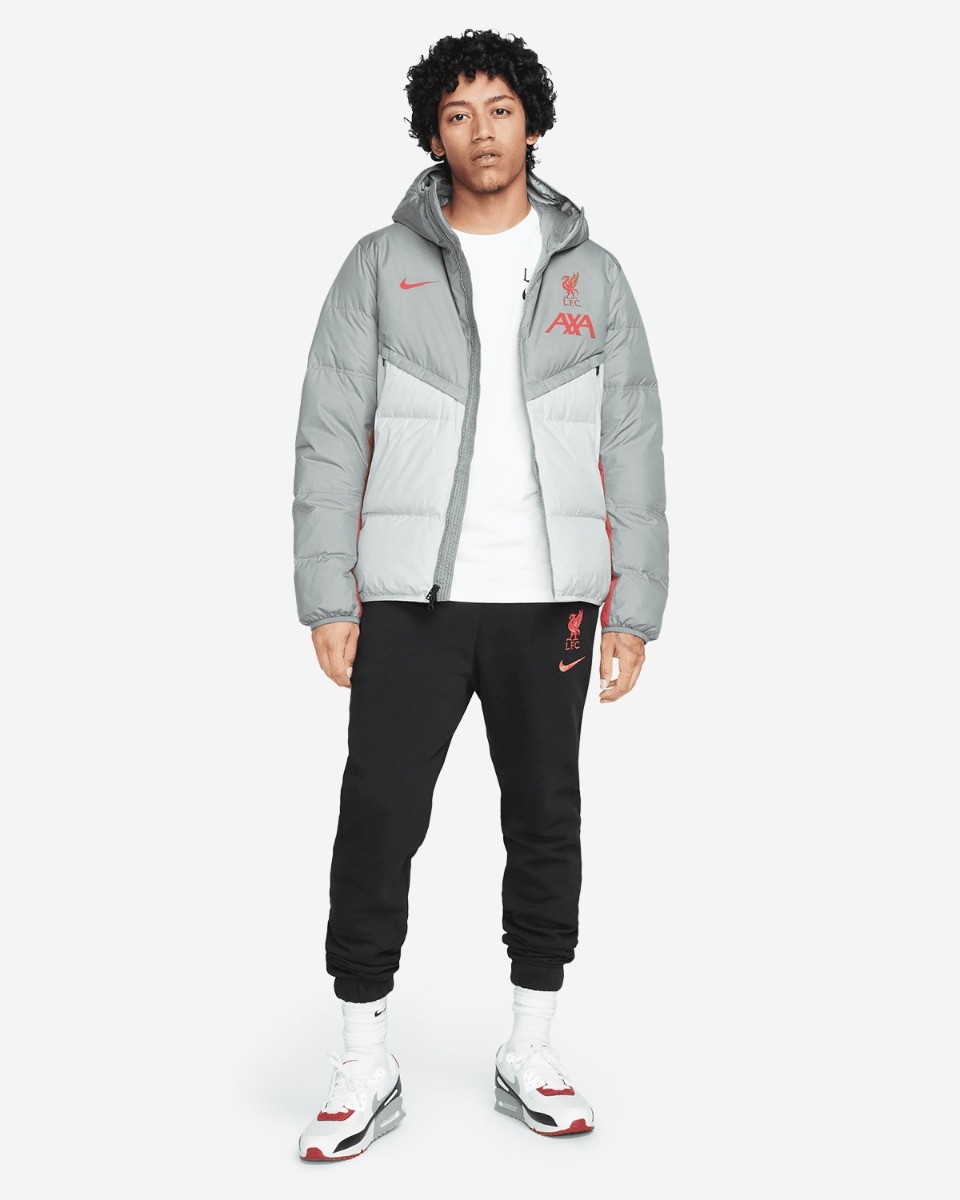 Liverpool F.C. Hooded Strike Jacket - Smoke Grey / Wolf Grey / Tough ...